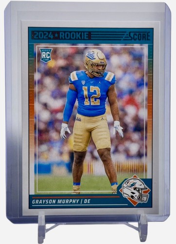 2024 Panini Score Grayson Murphy Miami Dolphins Rookie RC Card #388 W ...