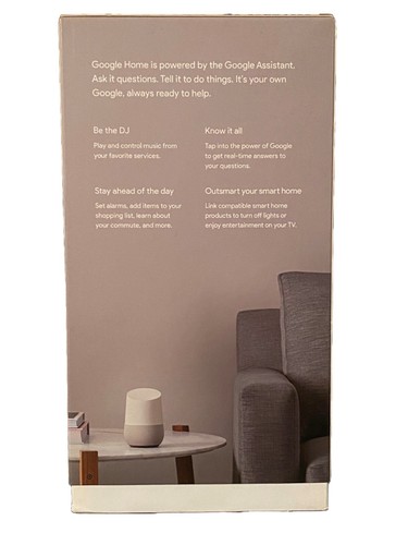 Google Home Smart Assistant - White Slate (US) for sale online | eBay