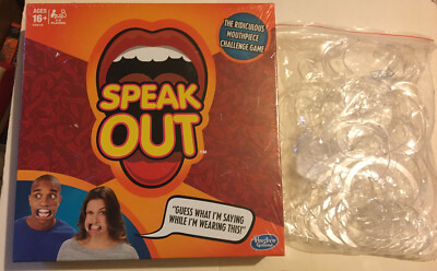 SPEAK OUT Board Game Family Ridiculous Mouthpiece Challenge Hasbro NEW ...