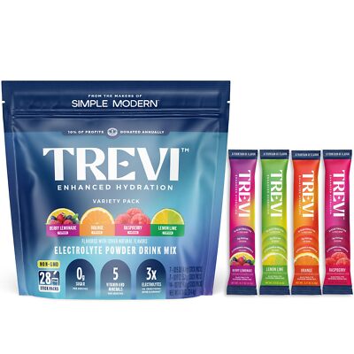 TREVI™ Sugar Free Electrolytes - Drink Mix Hydration Powder Packets ...