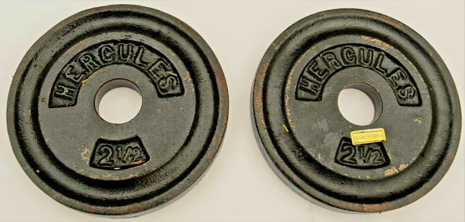Vintage Hercules Barbell Weights 2.5lbs Lot of 2 = 5lbs | eBay