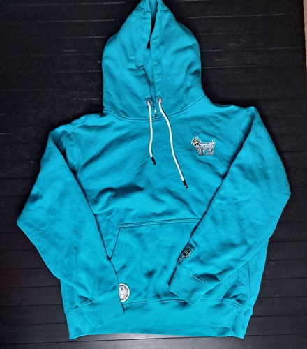 GOAT USA Blue Hoodie Sweatshirt Size L Goat Logo Pullover | eBay