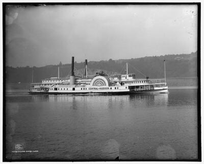 Steamer Central-Hudson,side wheeler,boats,ships,Detroit Publishing ...