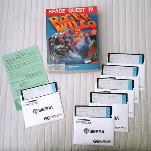 Space Quest IV Roger Wilco & The Time Rippers Big Box PC Game 5.25 IBM ...