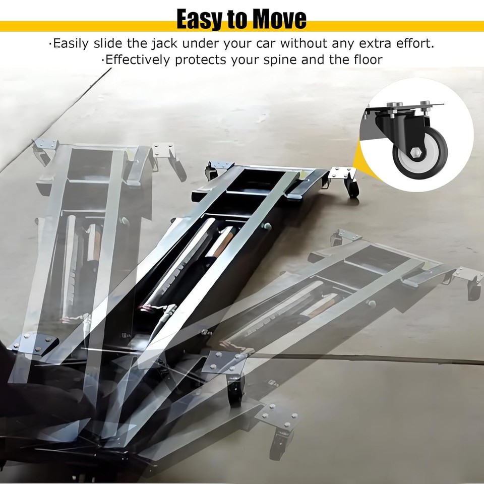 Transferable Caster Kit Compatible with Quickjack 7000TL/TLX, 8000TL ...