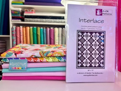 Tula Pink quilt kit featuring Untamed fabrics and Interlace pattern | eBay