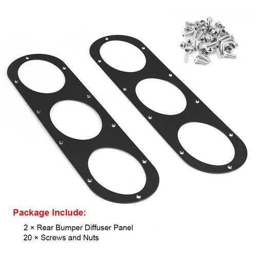 Universal Car Aluminium Rear Bumper Diffuser Race Air Diversion ...