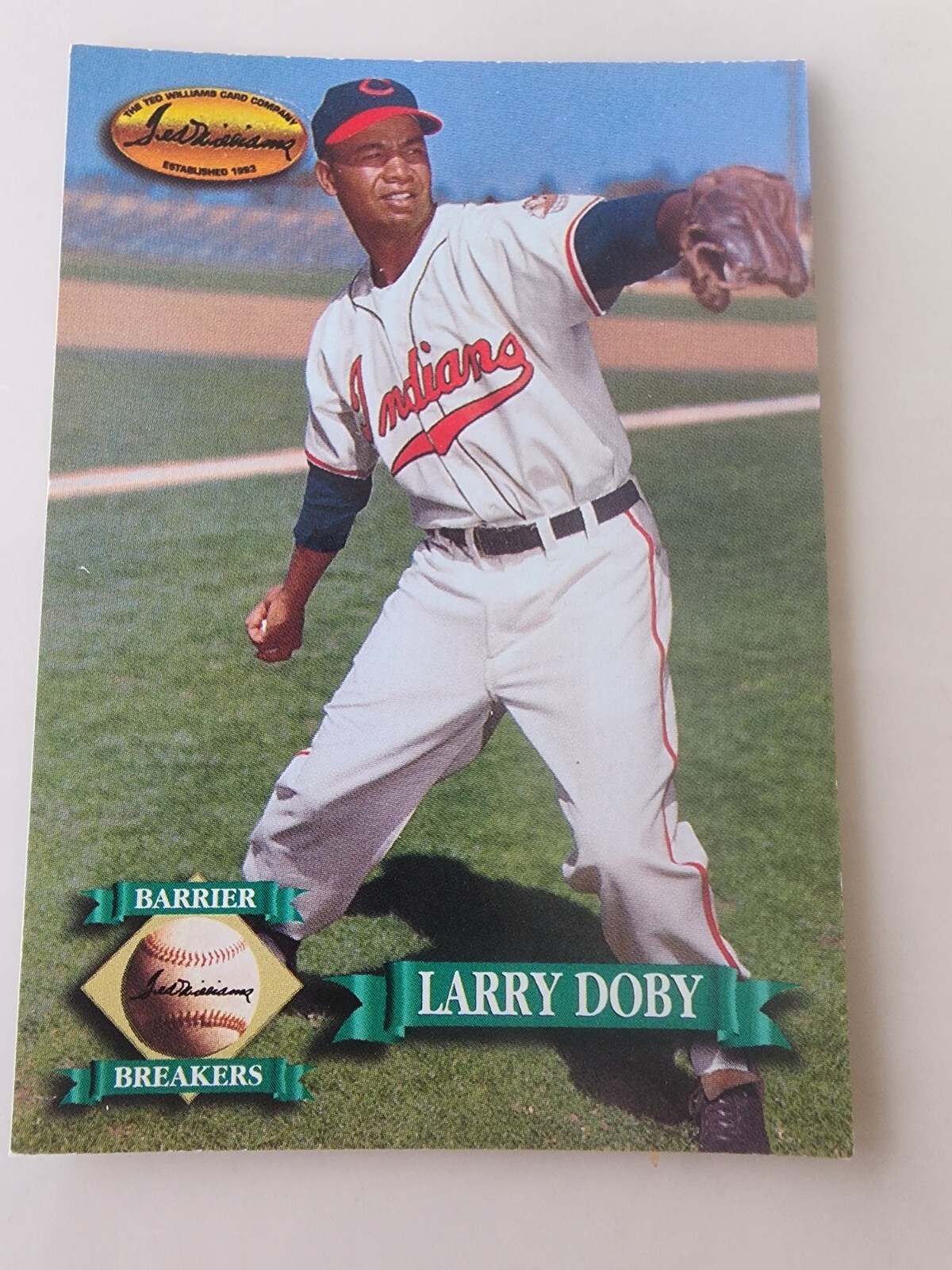 MLB 1993 Ted Williams "Barrier Breakers" LARRY DOBY #134 Cleveland ...