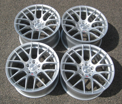18" Staggered Avant Garde M359 Silver Wheels Set Fit BMW E39 525 528 ...