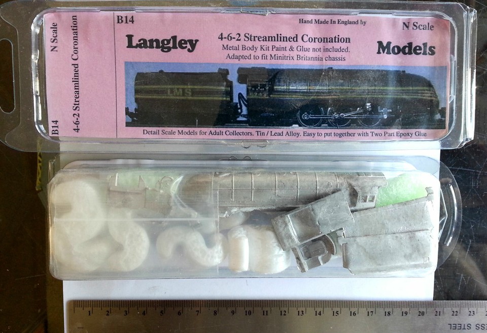 STREAMLINED LMS 462 CORONATION Body B14 UNPAINTED N Gauge Scale Model ...
