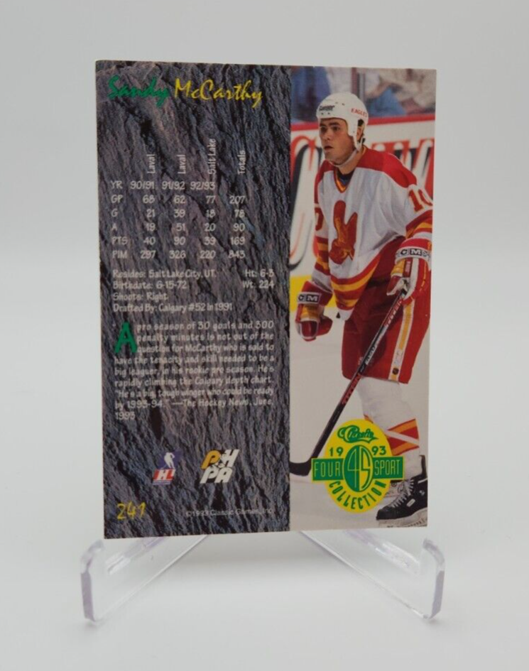 Sandy McCarthy - Classic - 1993 - Calgary Flames - #241 | eBay