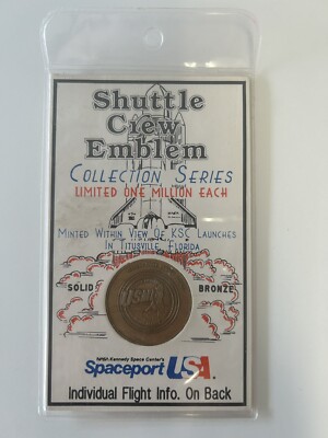 NASA STS-50 Columbia Shuttle Crew Emblem Limited Edition Bronze Coin ...