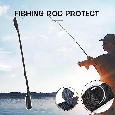 Fishing Rod Tie Holder Strap Belt Elastic Lure Fishing Rod Strap Holder ...