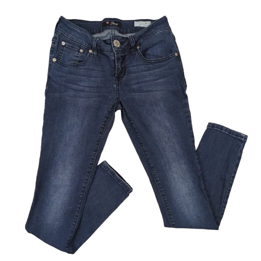 Guess Medium Rise Skinny Sarah Fit Blue Jeans Size 27 - Gem