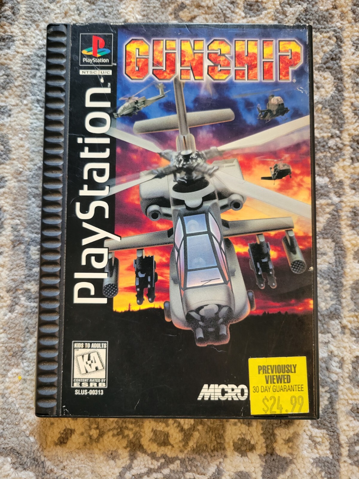 Gunship PS1 Long Box (Sony PlayStation 1, 1996) 19703464705| eBay
