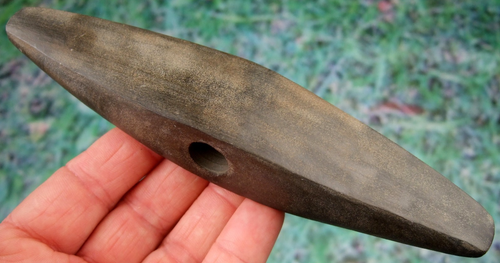 Super Fine G10 New York Banded Slate Winged Pick Bannerstone with COA ...