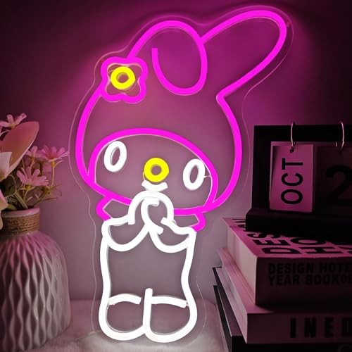 Cute Japanese Neon Sign - Dimmable Led Light Sign for Bedroom, Game ...