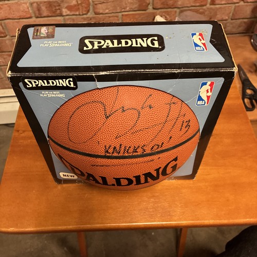 Signed Luc Longley Chicago Bulls NBA Spalding Basketball Hologram ...