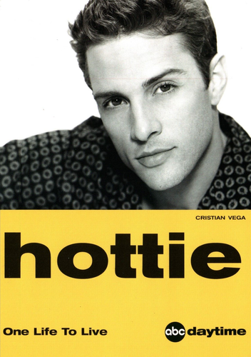 Vintage ABC Daytime Ad "hottie" One Life To Live Cristian Vega Postcard ...