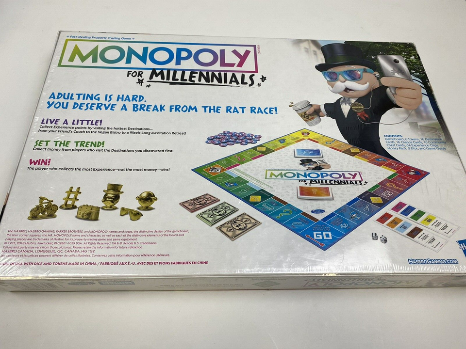 NEW Hasbro Monopoly for Millennials Board Game - FACTORY SEALED | eBay