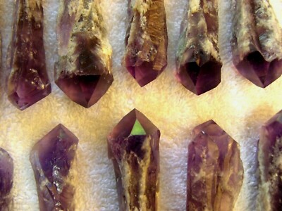 Amethyst Dragon tooth crystal natural Brazil 3-2 inch tapered root 3 ...