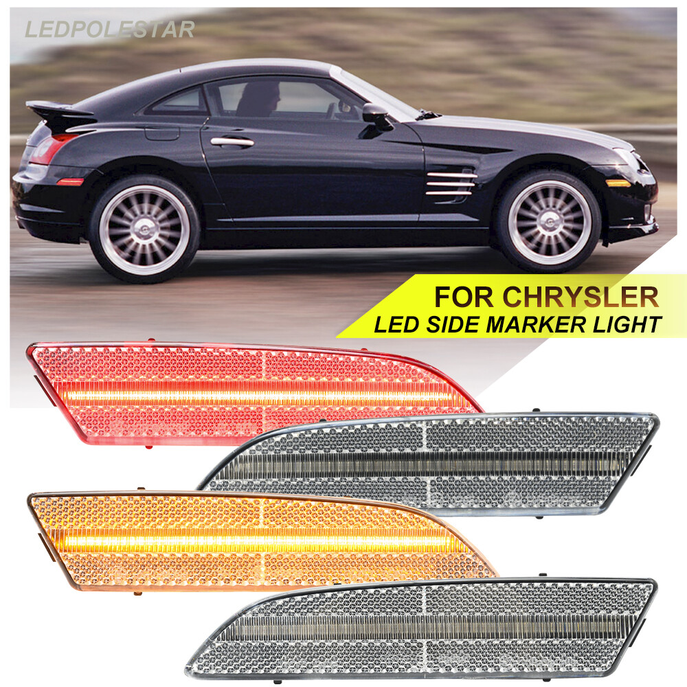 Front Rear LED Side Marker Lights Indicator Blinker For 04-08 Chrysler ...