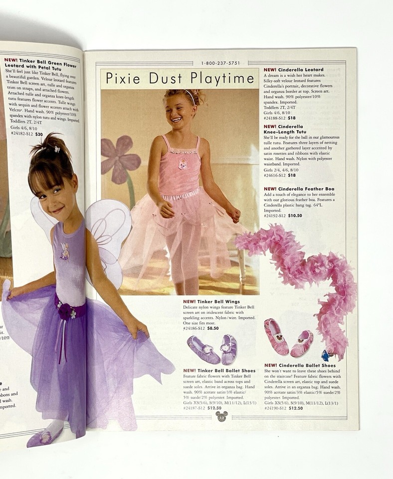 DISNEY Store Catalog Spring Preview 2002 Mickey Minnie Piano Valentines ...