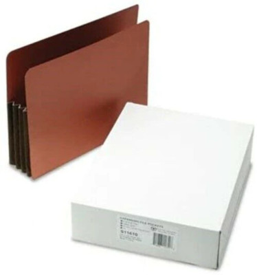 SJ Paper File Pockets Straight Cut Red Rope Letter Red 10 Bx S11610 | eBay