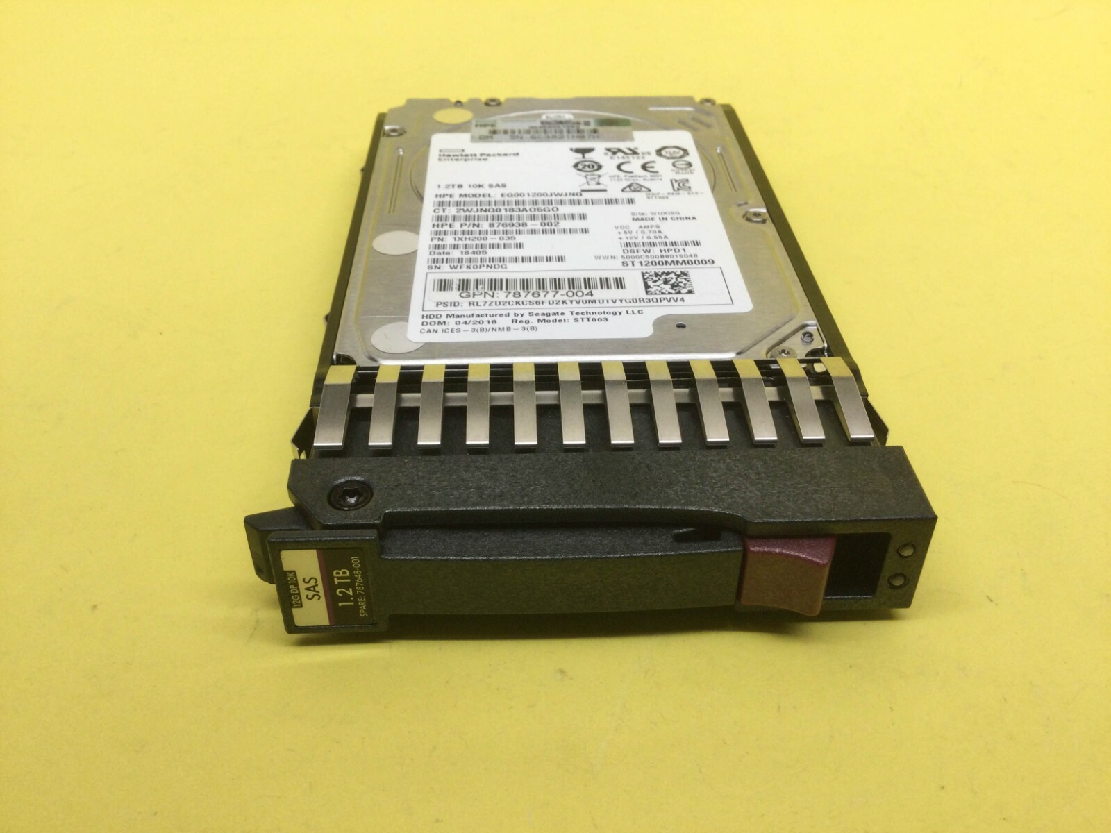 J9F48A HP MSA 1.2TB 12G SAS 10K SFF 2.5" DP ENT HDD 787648-001 | eBay