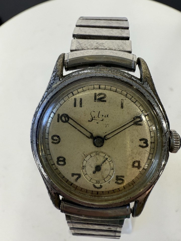 Rare Authentic Selza Vintage Swiss Watch. 17 Jewels. WW2 Era. German ...