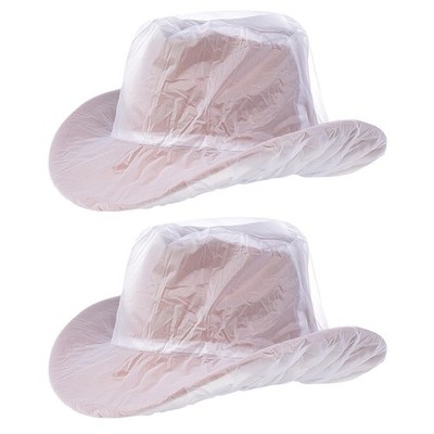 phnydreg Cowboy Hat Rain Covers Plastic Hat Waterproof Cover Cowboy Hat ...