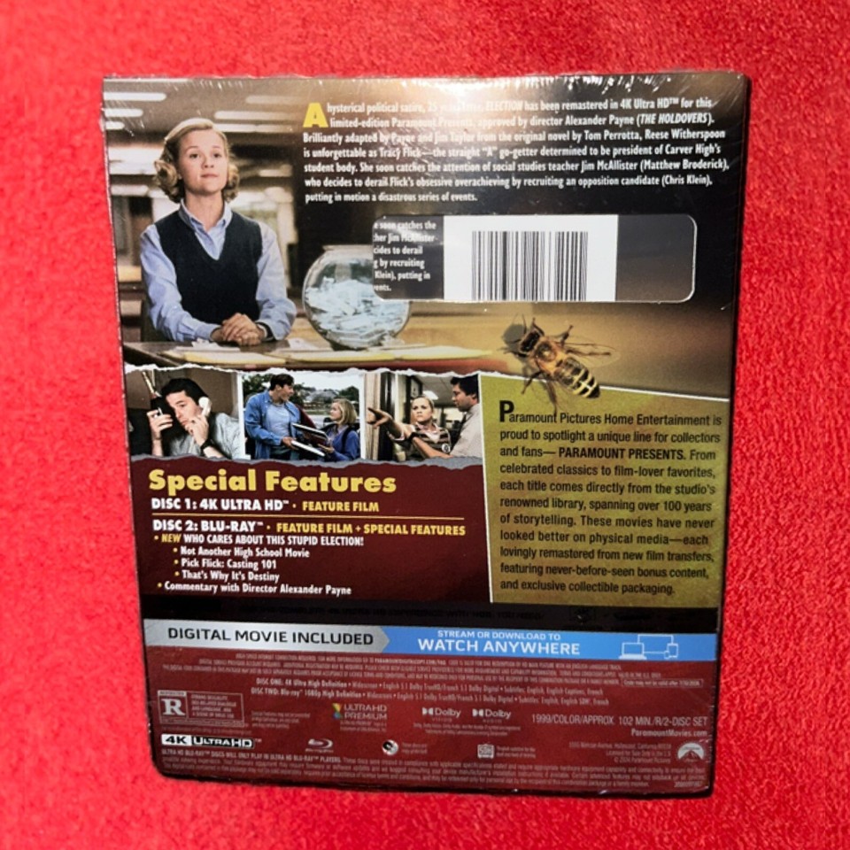 Election (4K Ultra HD Blu-Ray UHD + Blu-Ray) with Slipcover *** NO ...