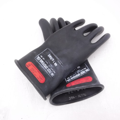 1 Pair Marigold Size 10 Black Electrical Glove ASTM D120 Class 0 Type 1 ...