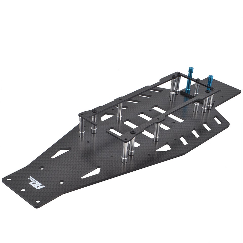 Carbon Fiber Lower Chassis for Traxxas 1/10 Rustler 2WD Rustler VXL ...