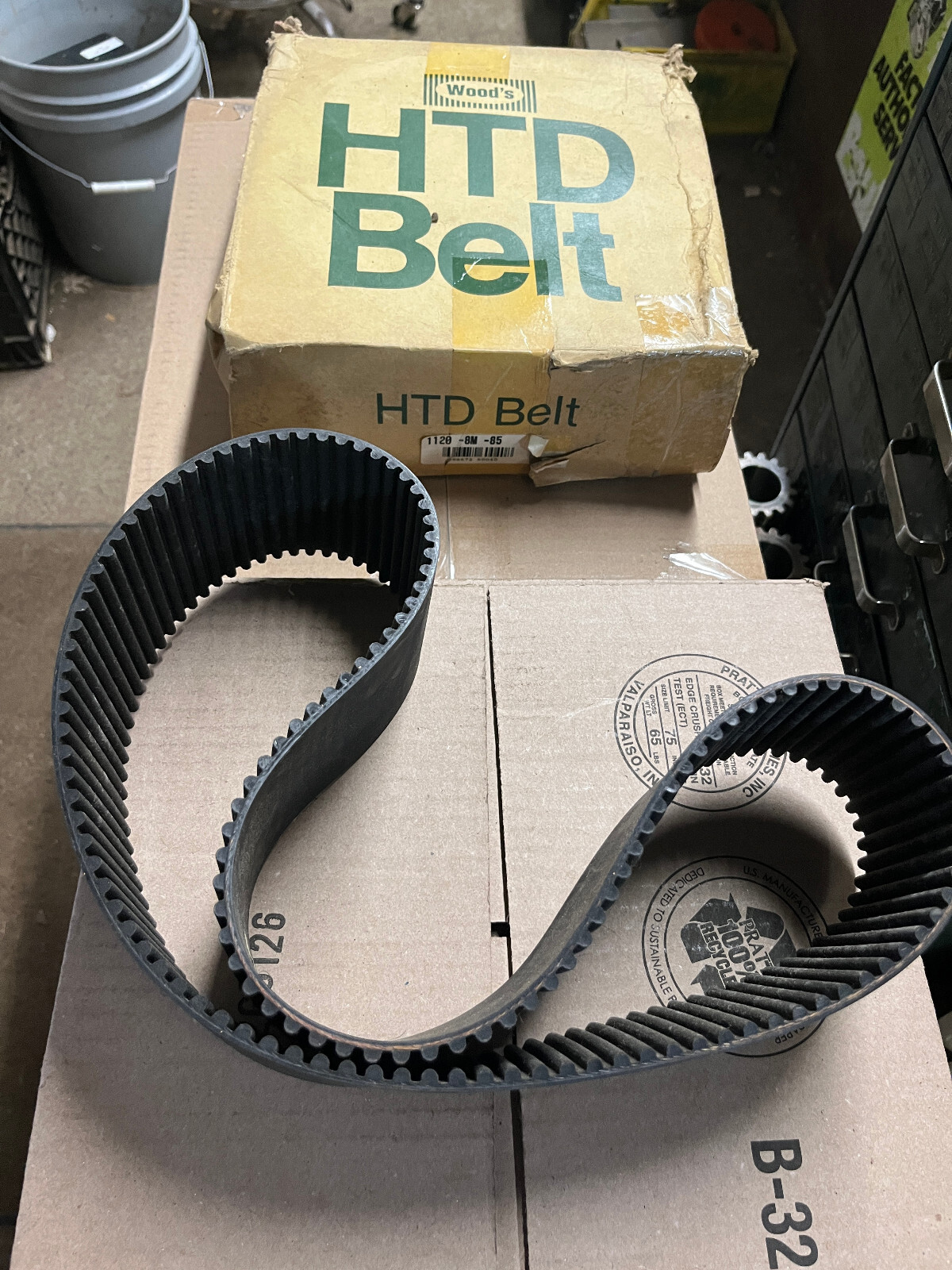 T.B.WOODS 11208M85 SURE GRIP HTD TIMING Belt 1120-8M-85 BLOWER 1120 MM ...