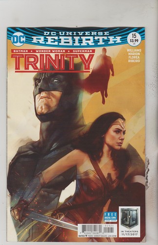 DC COMICS TRINITY #15 JANUARY 2018 REBIRTH VARIANT 1ST PRINT NM | eBay UK