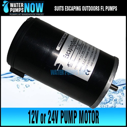 PUMP MOTOR suits 12V 24V FL range WATER PUMPS for CARAVANS BOATS FL35 ...