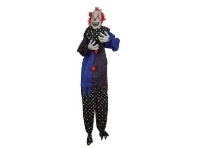 Shaking Clown 72in Animated Halloween Prop Circus Carnival Animatronic ...