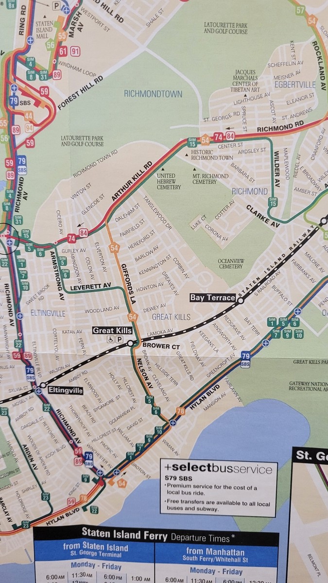 Staten Island Bus Map Mta New York City Transit Map Collections