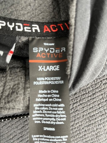 Spyder Active Mens XL Pullover Fleece Gray (MSRP $98.00) NWT | eBay