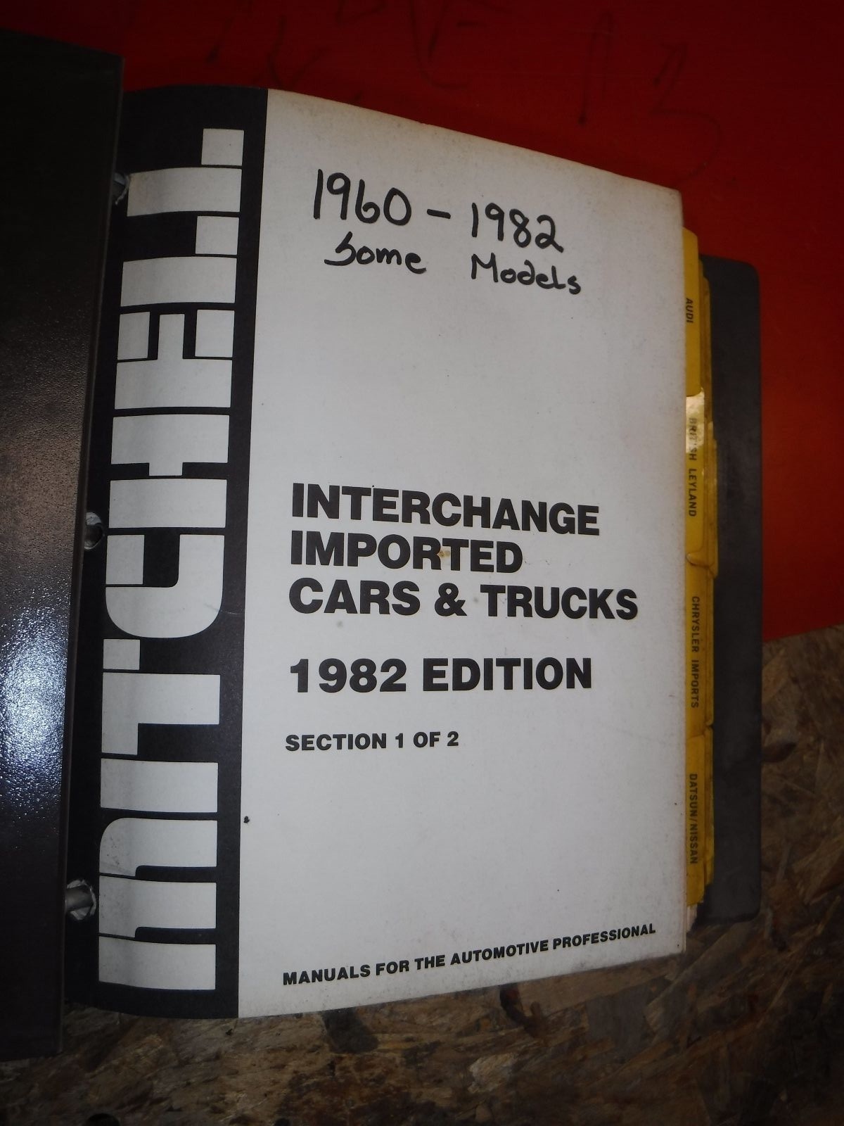 1970-82 MITCHELL INTERCHANGE SERVICE MANUAL IMPORTED CARS TRUCKS VW ...