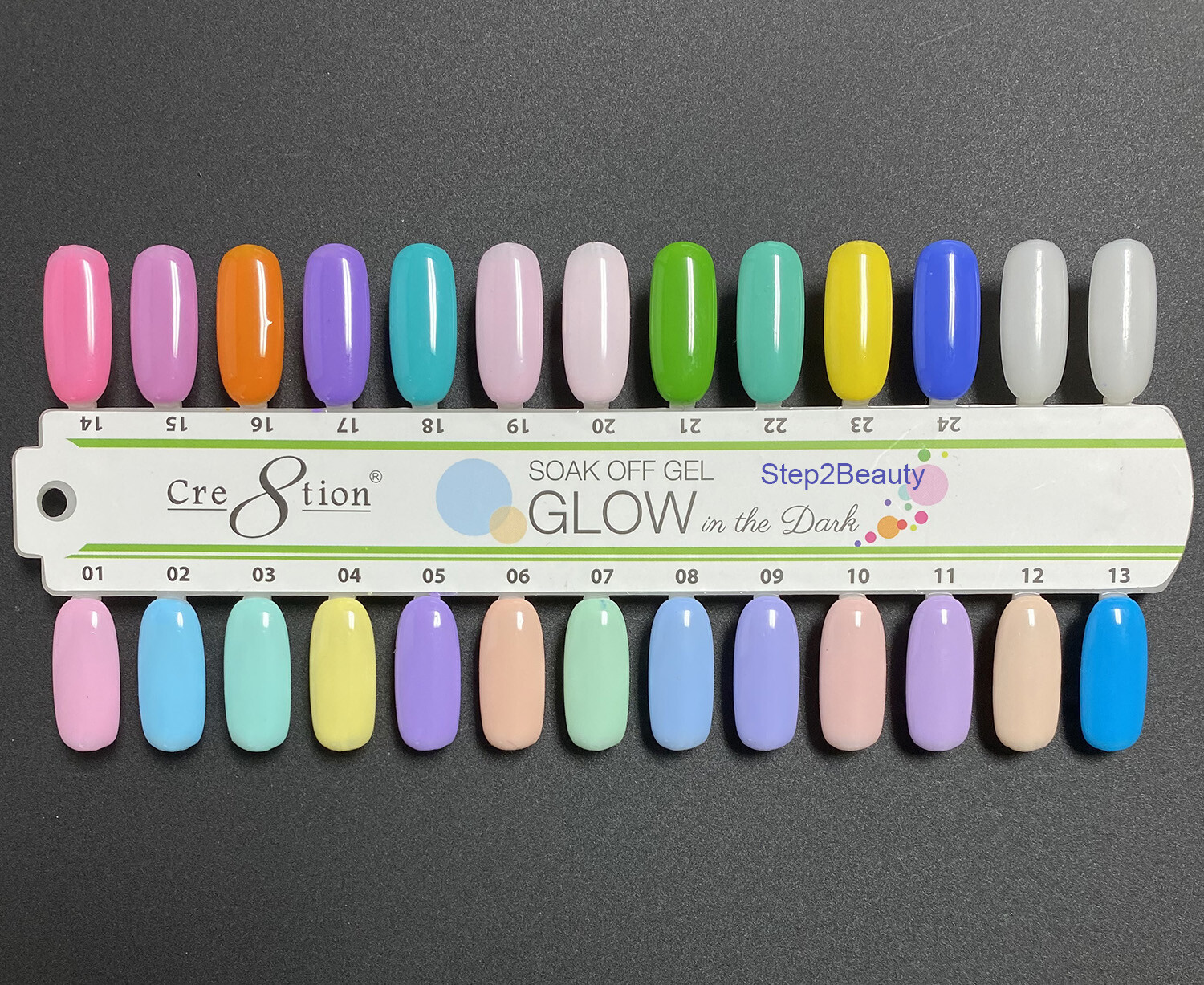 Cre8tion Led/UV Cure Glow In The Dark Soak Off Gel Polish 0.5 Oz - G 12 ...