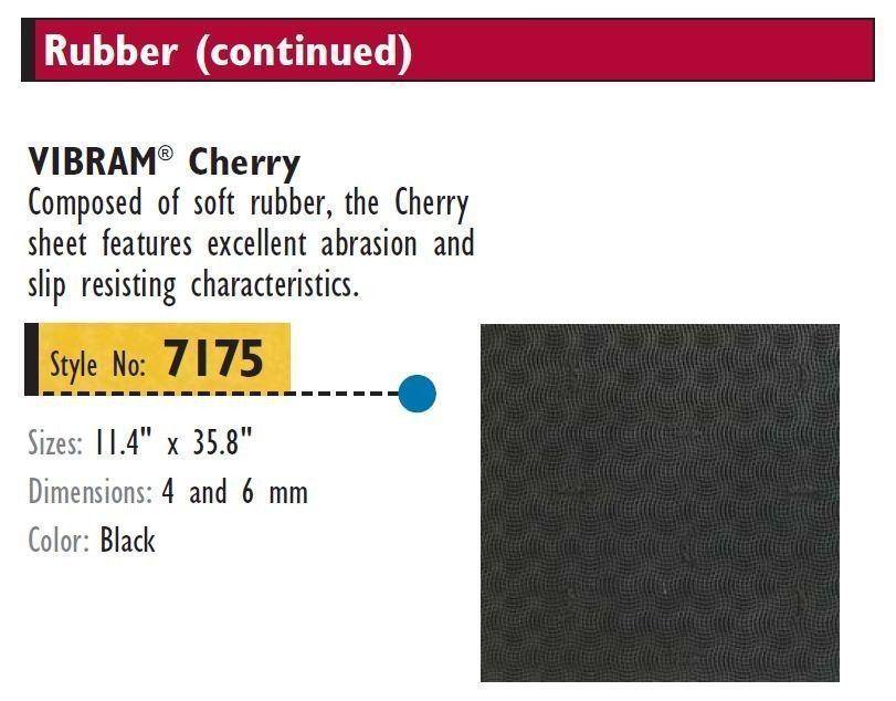 1 Sheet Vibram Rubber " CHERRY " Shoe Repair 4mm/6mm thick 35"x11" | eBay