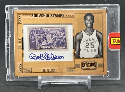 2010 Panini Century Collection Bob Gibson Souvenir Stamps Auto 12/13 # ...