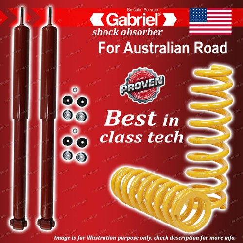 Rear Gabriel Guardian Shocks + STD King Springs for Holden Commodore VP ...
