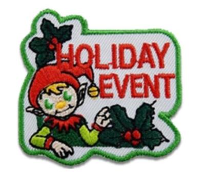 Girl Boy HOLIDAY EVENT Christmas Elf Fun Patches Badges SCOUTS GUIDES ...