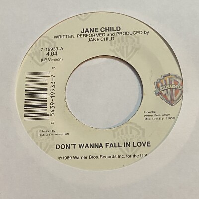 Jane Child - World Lullabye / Don't Wanna Fall In Love - Warner Bros ...