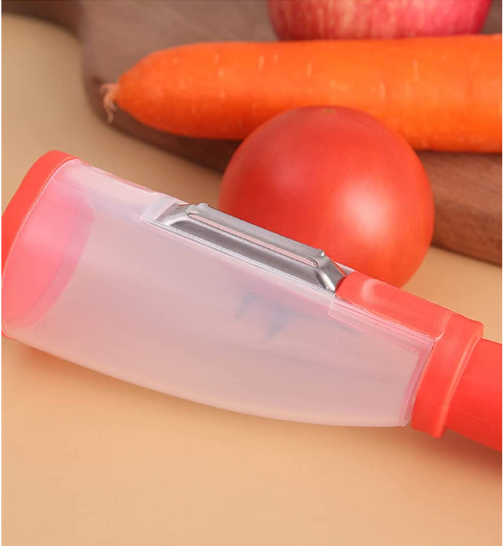 2PCS Multifunctional Vegetable Potato Peeler w/Storage Box Fruit Peeler ...