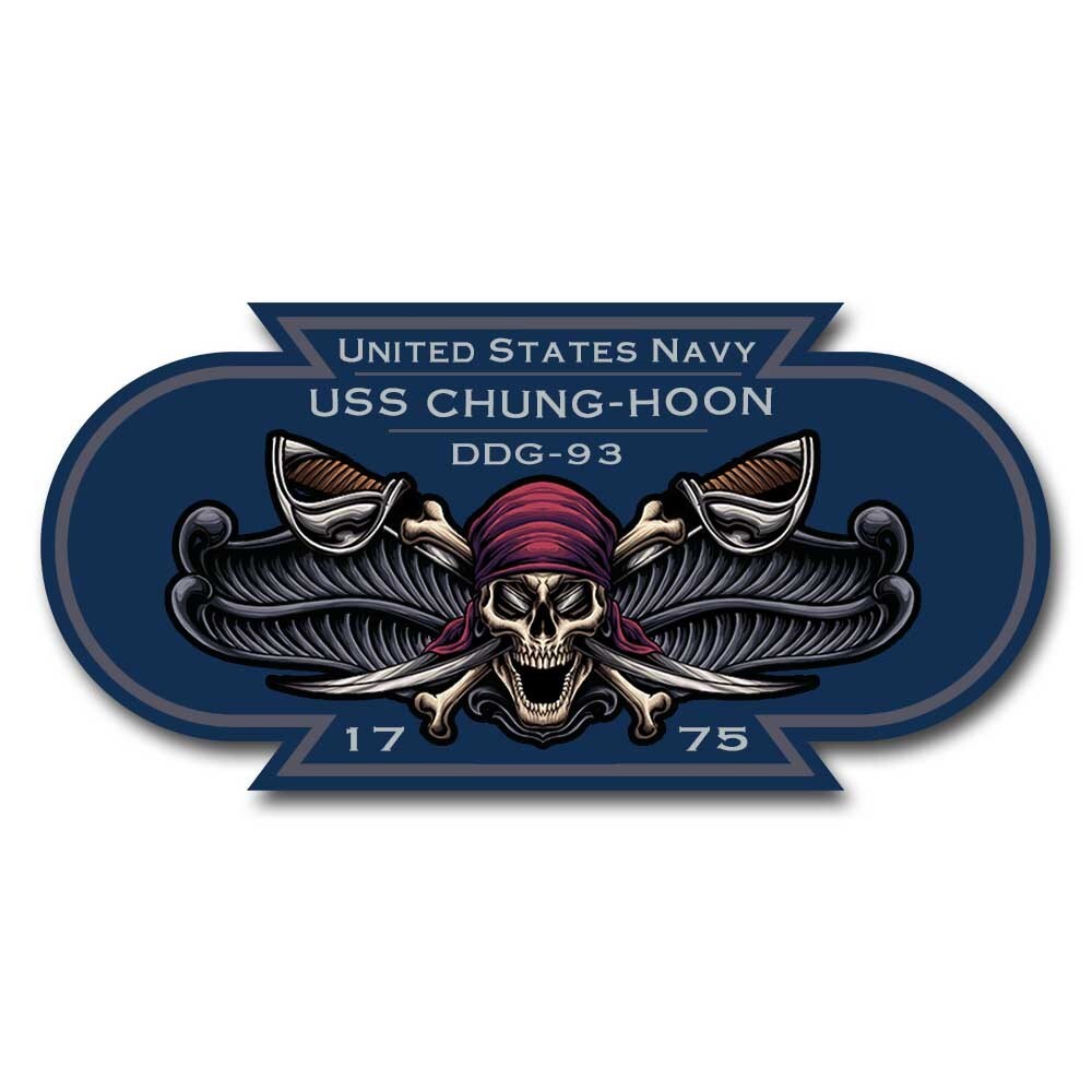 USS Chung-Hoon DDG-93 Surface Warfare Device USN US Navy 5" Military ...