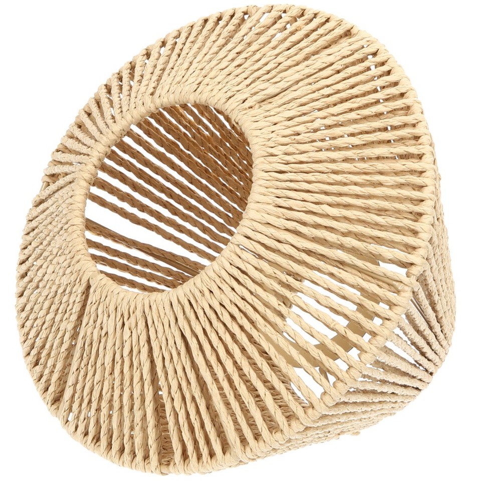Beige Rustic Woven Lamp Shade Cover for Home Pendant Lamp | eBay